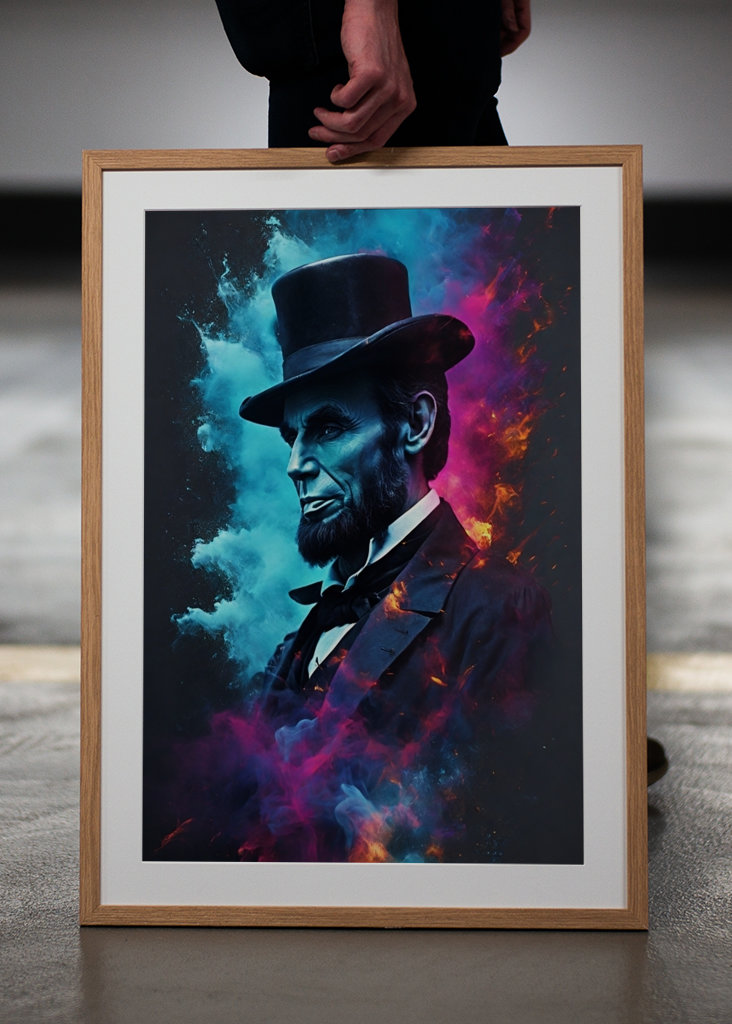 Abraham Lincoln Poster von vena gutterez | Printler