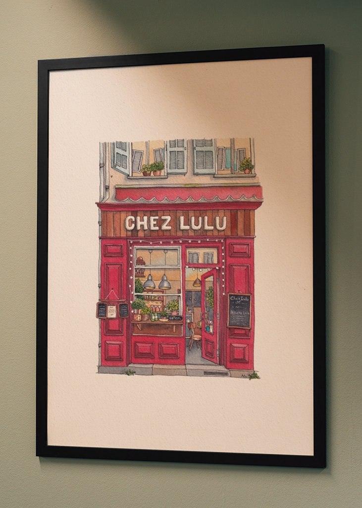 Chez Lulu Poster von Urban Anna | Printler