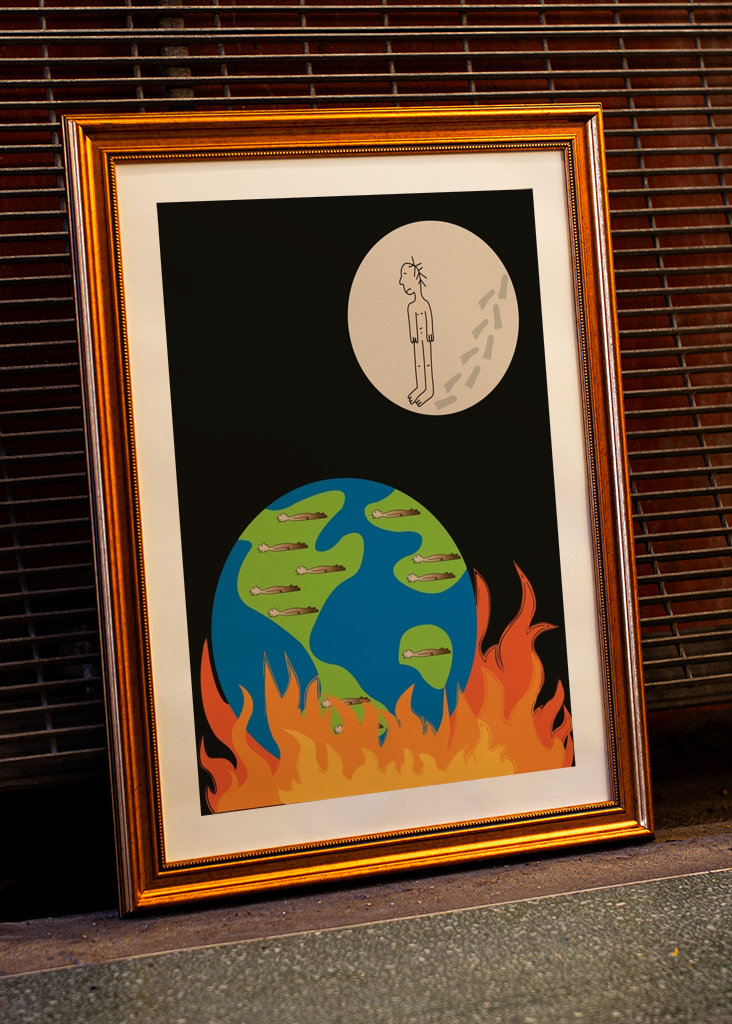 Last man standing Poster von Mona Ruggolini | Printler