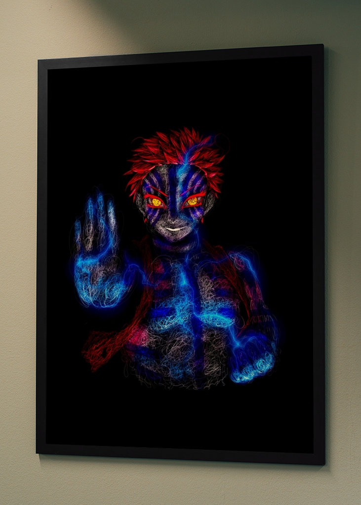 Akaza Kimetsu no Yaiba Poster von Dieu Vuong Kha | Printler