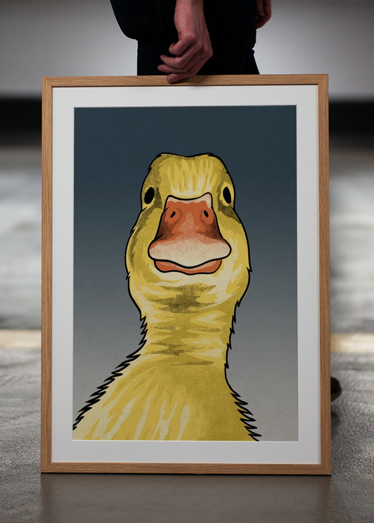 Duck Staring Meme posters & prints by Adam Khabibi - Printler