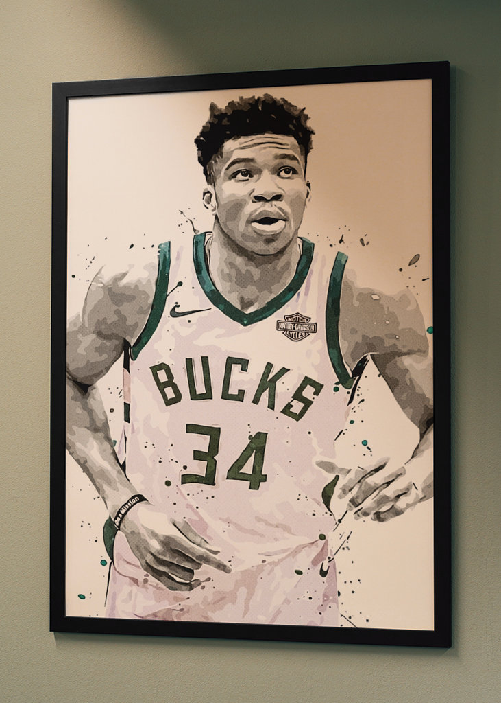 Giannis Antetokounmpo Poster von GalleryVoyage | Printler