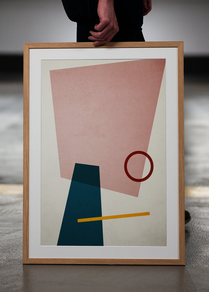 Color Geometry no. 1 Poster von Adriano Oliveira | Printler
