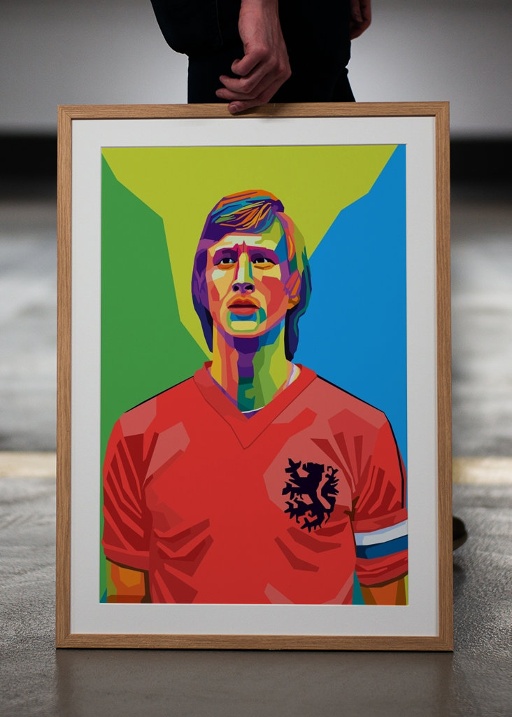 JOHAN CRUIJFF Poster von Kuli art | Printler