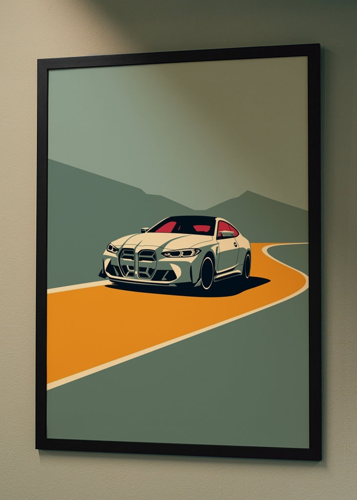 BMW M4 CLS Poster von Ahmad Nur Ihsan | Printler