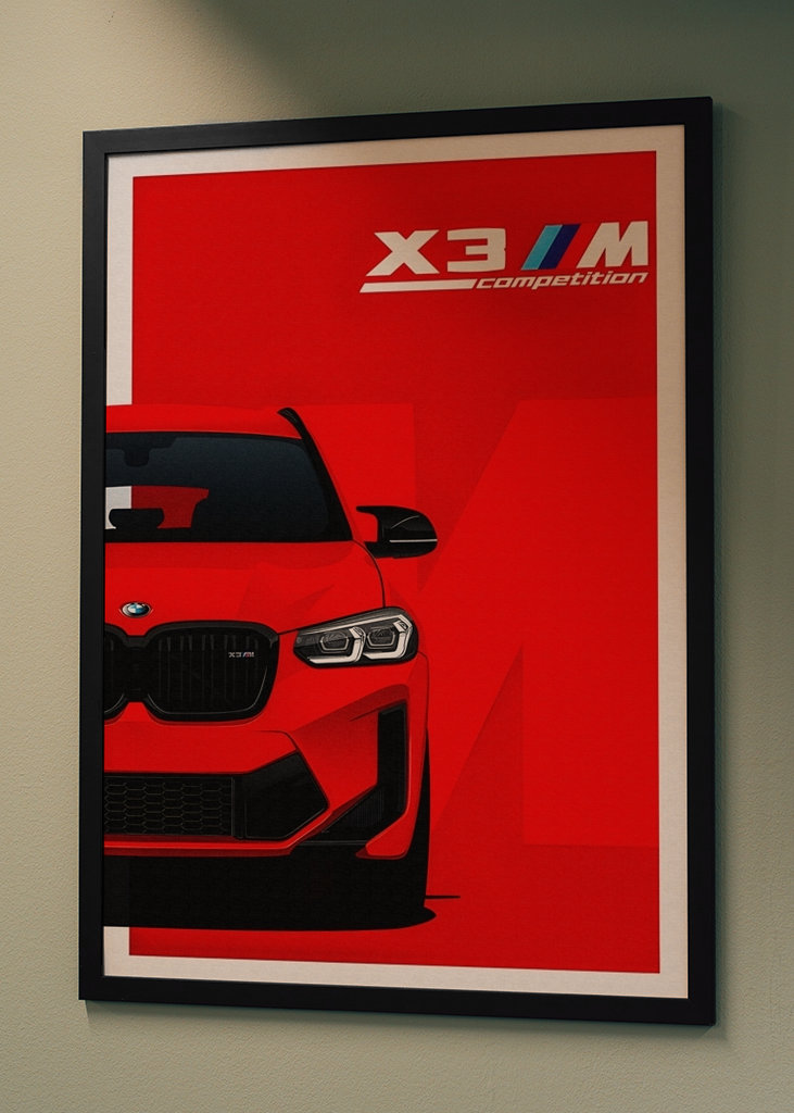 BMW X3 M Sport Poster von ligon larry | Printler