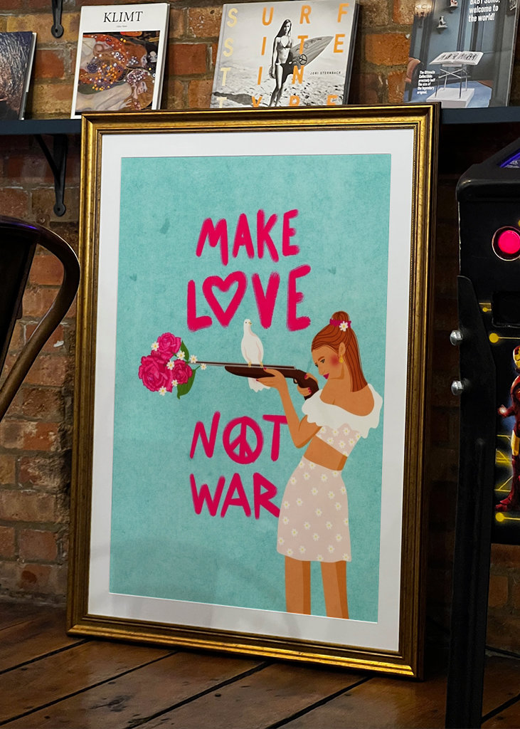 Make Love, not War! Poster von Raissa Oltmanns | Printler