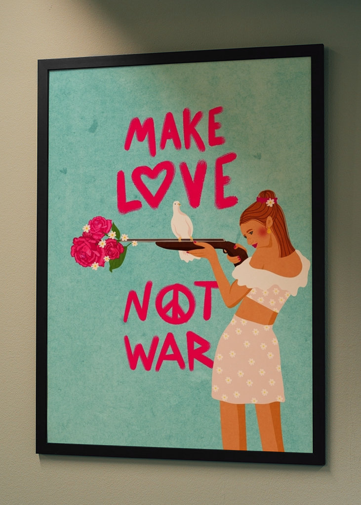 Make Love, not War! Poster von Raissa Oltmanns | Printler