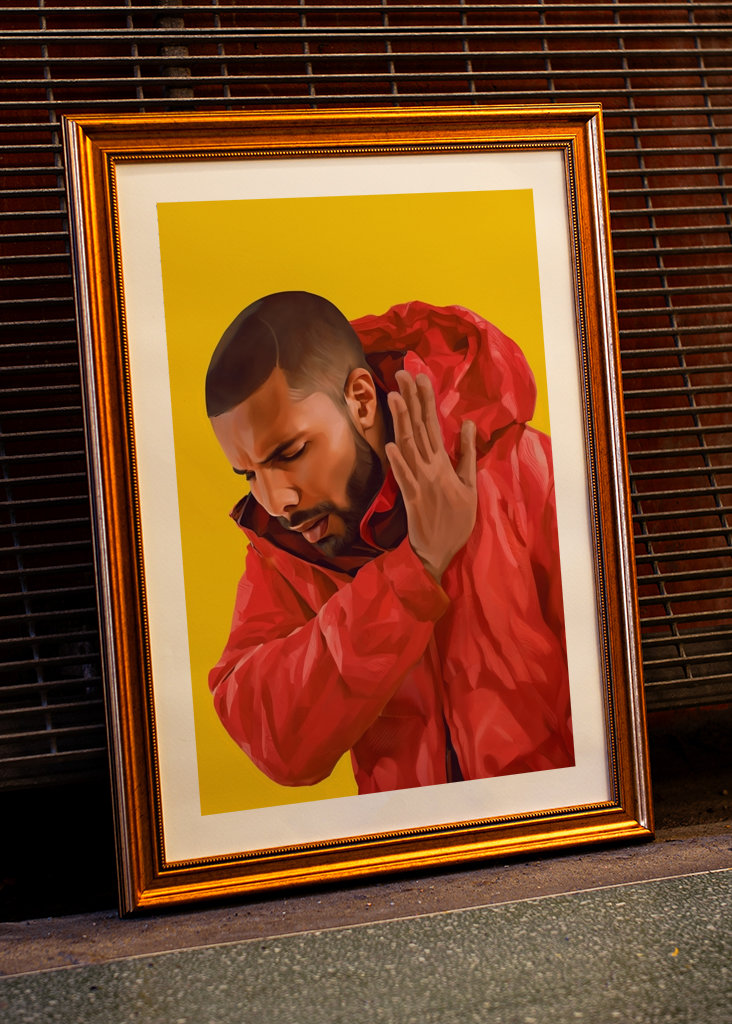 Drake Meme Art - Nein Poster von Lootprint | Printler