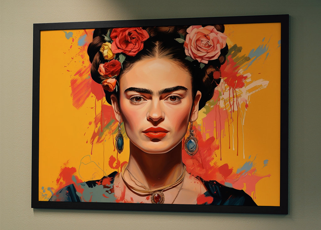Frida Kahlo Poster Kunstdruck Poster von Niklas Maximilian | Printler