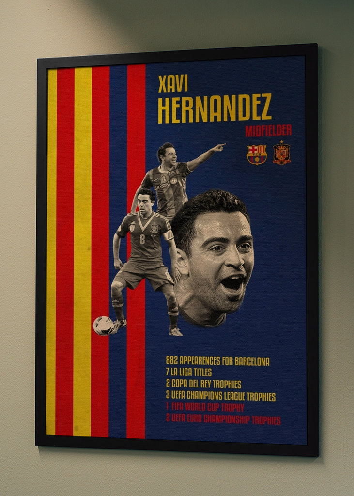 Xavi Hernandez Poster von Horace Dogate | Printler