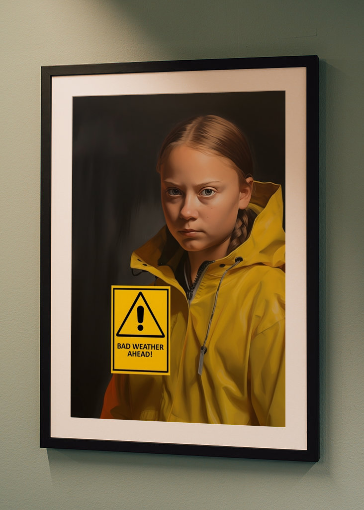 Greta Thunberg Poster von Peter Russberg - Printler