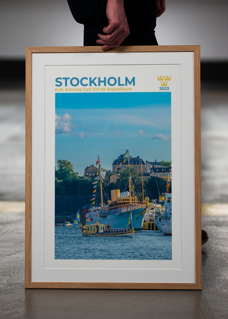 Carl Gustaf's 50th Anniversary Poster von Anders Rylander | Printler