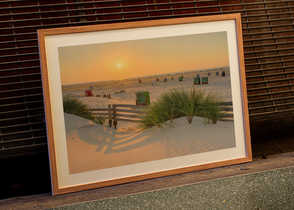 Strand in Norddorf auf Amrum Poster von Michael Valjak | Printler