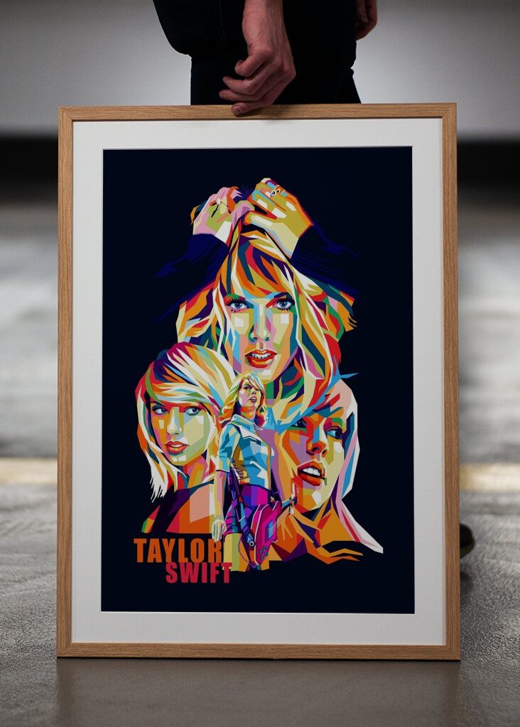 Taylor Swift Pop Art Style Poster von Cholik Hamka | Printler