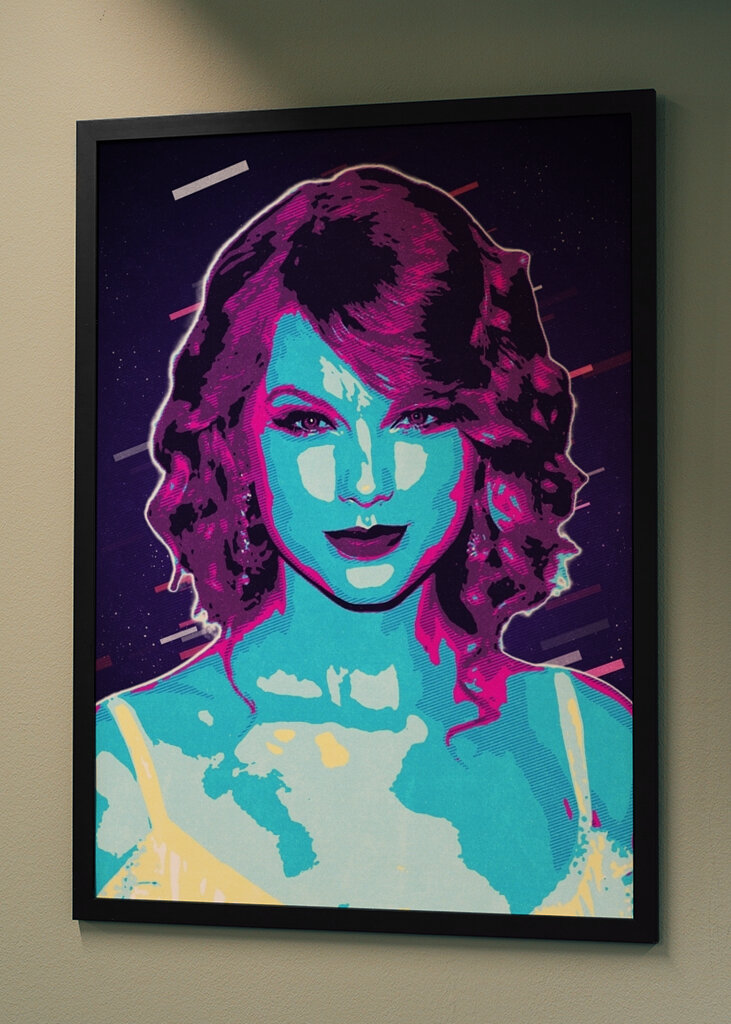 Taylor Swift Style Retro 80er Jahre Poster von Isahira Art | Printler