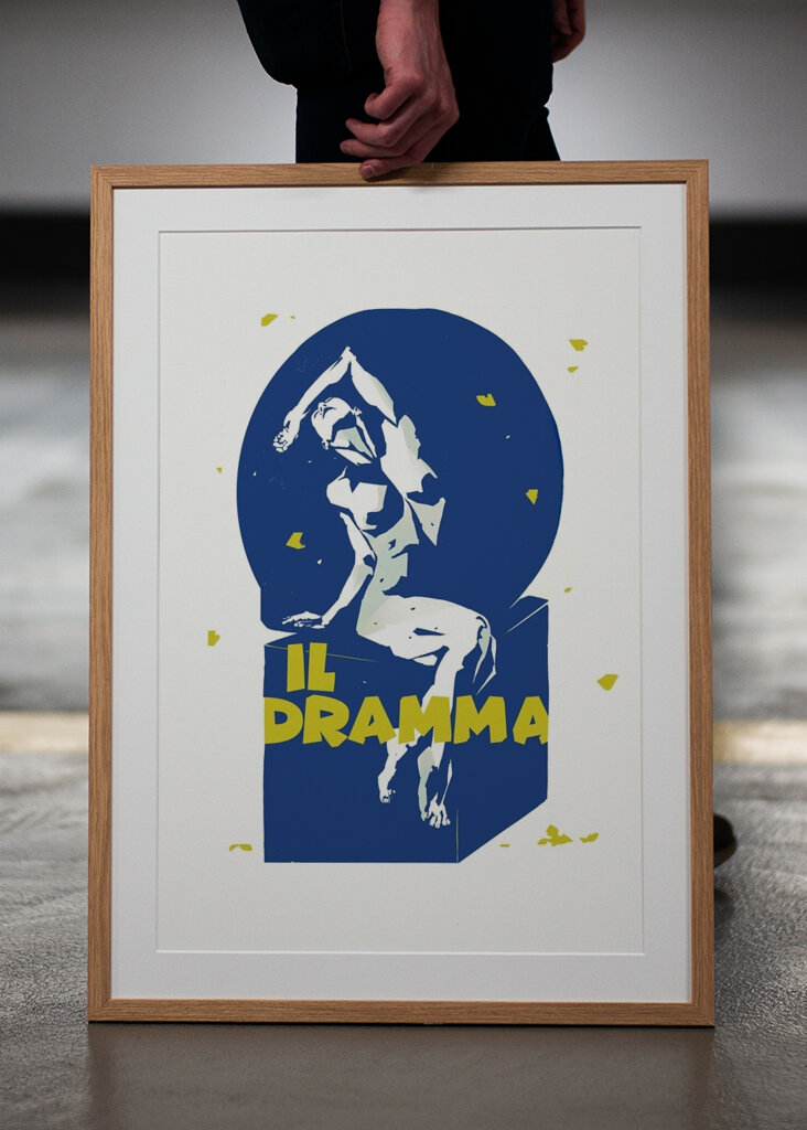 Drama in Blau #2515737 Poster von Dion Gem | Printler