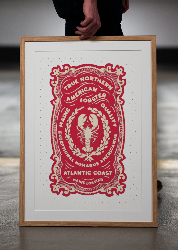 Nördliche Hummerkunst #2517572 Poster von Dion Gem | Printler