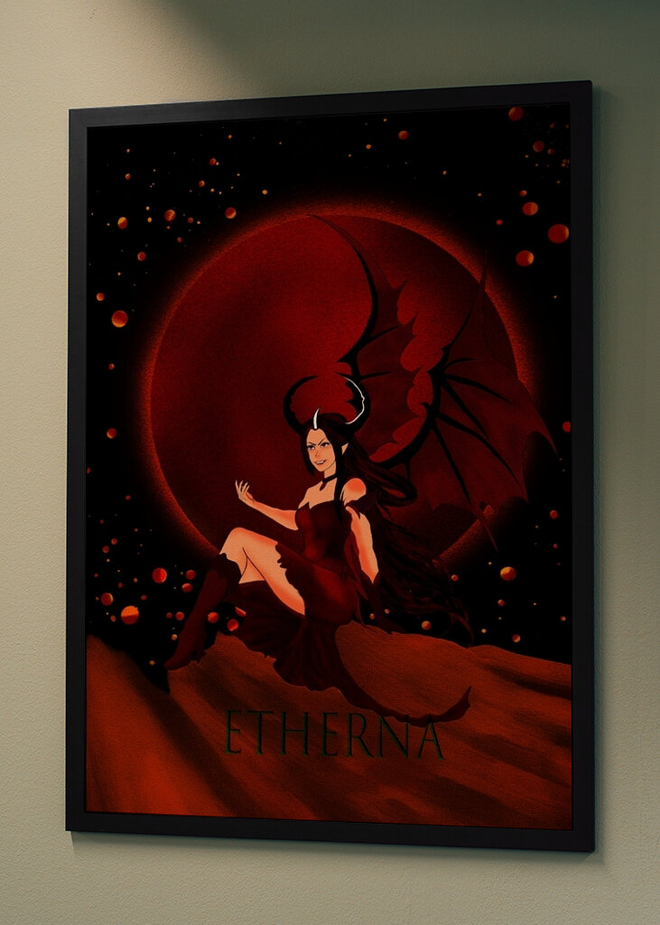 Etherna: Königin der Teufel Poster von Memocha | Printler