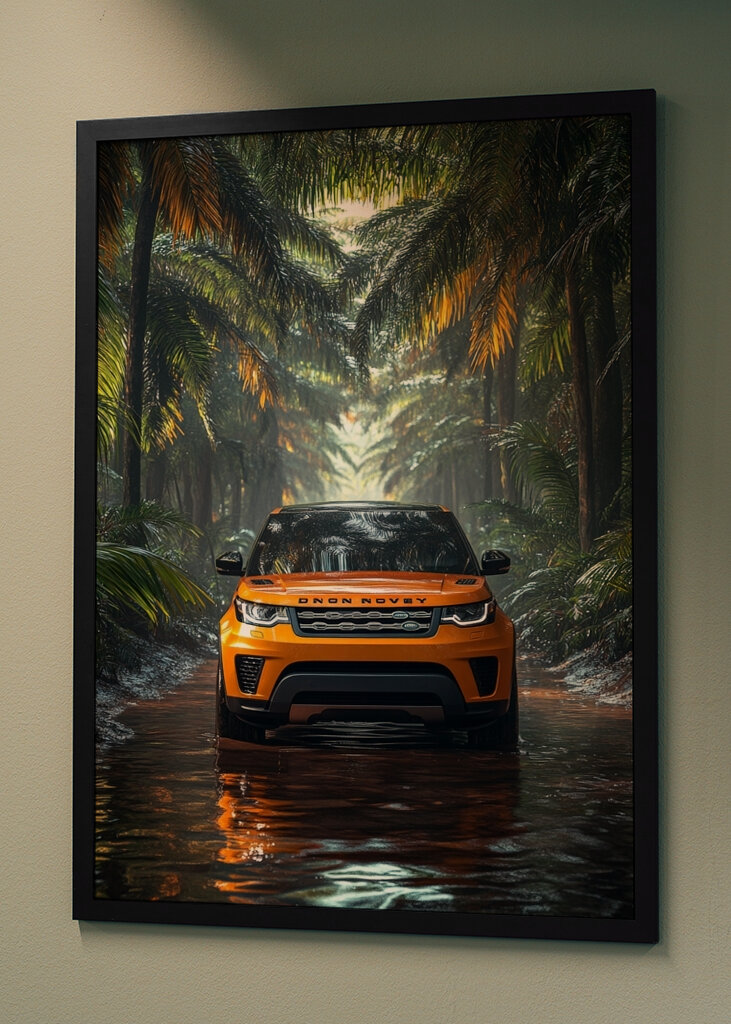 Land Rover in the Wild Poster von Ahmed | Printler