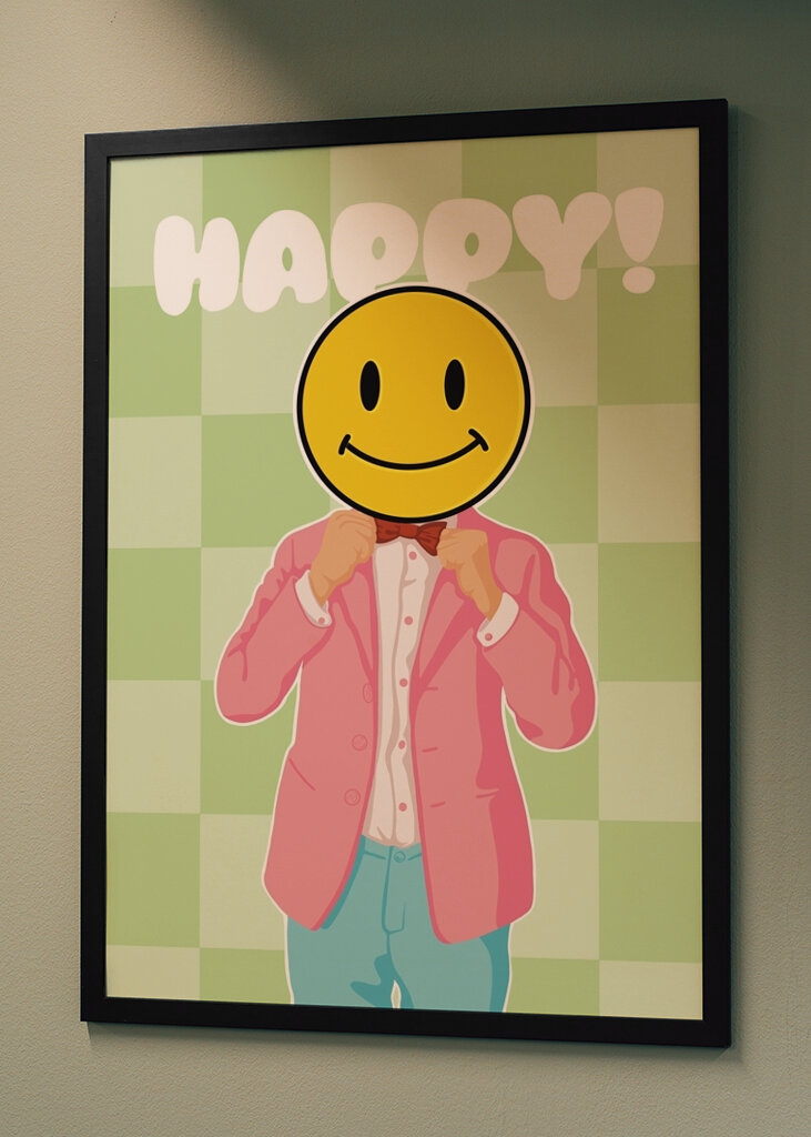 Happy vibes Poster von Julia Janßen | Printler
