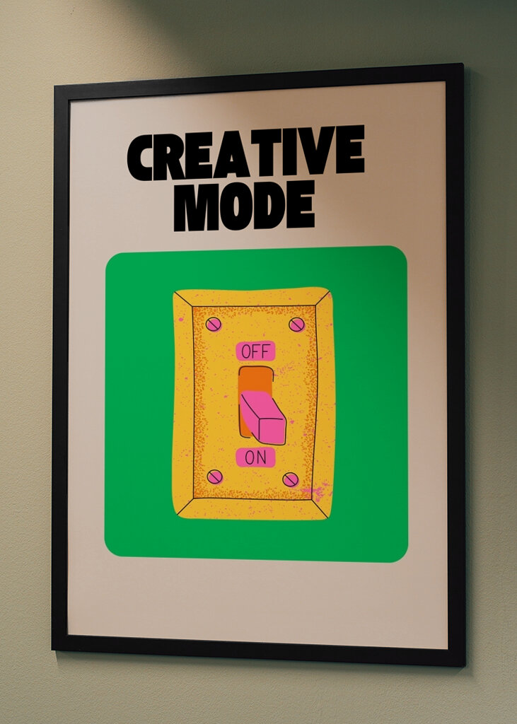 Creative Mode Poster von Cinta romansa | Printler