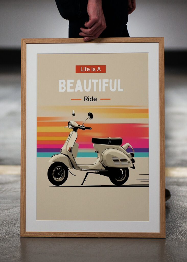 Life is a Beautiful Ride Poster von Teresa Perini | Printler