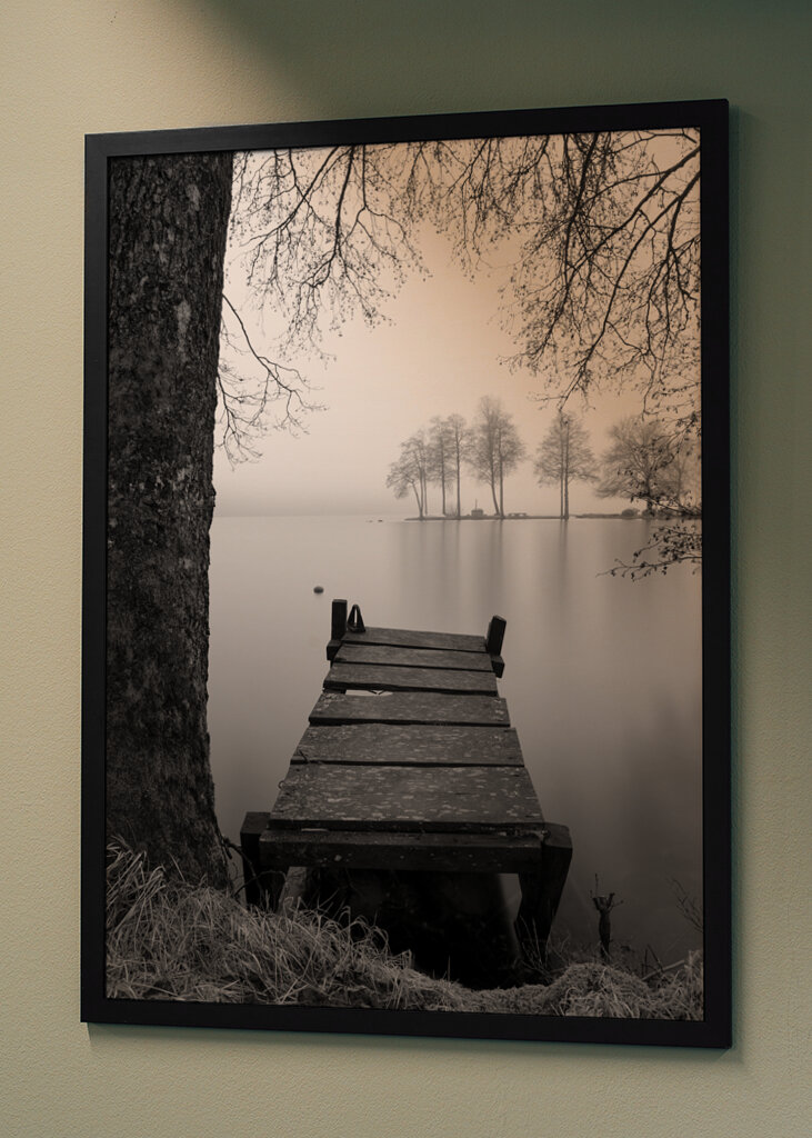 Dalsjön i Dalsjöfors 250126-1 Poster von Martin Ericson | Printler