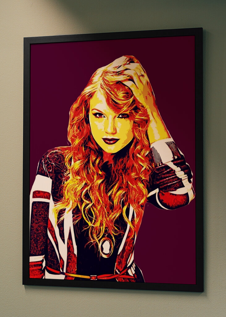 Taylor Swift Retro-Kunst Poster von maimunArt | Printler