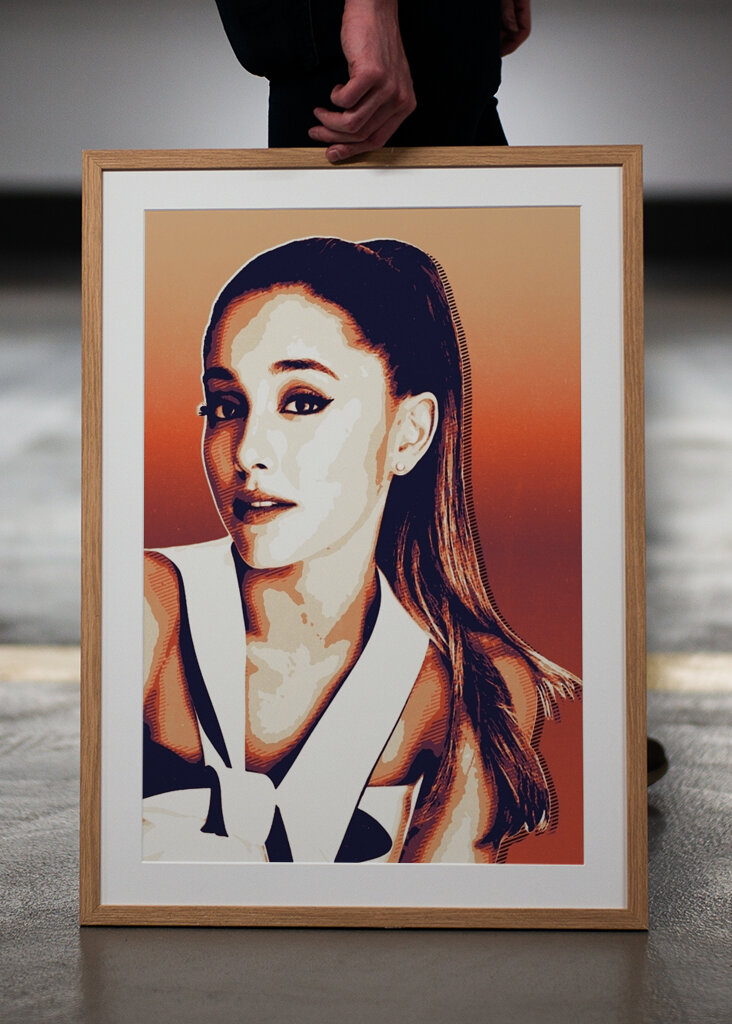 Ariana Grande Retro-Kunst Poster von jahidart | Printler