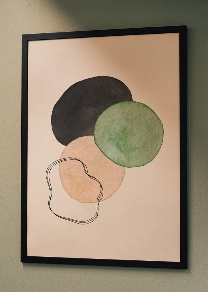 Moderne erdige Japandi-Kunst Poster von Janne Wijdeven | Printler