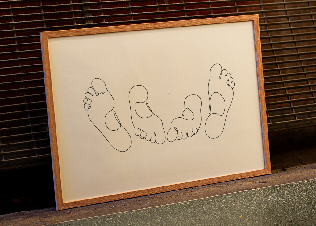 Under the Sheet Feet Poster von Madara Henina | Printler