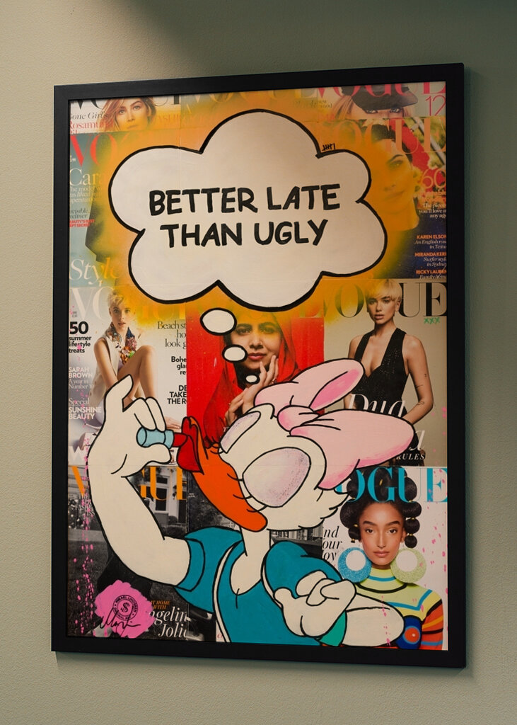 Better late than ugly Poster von Mikael Lindgren | Printler