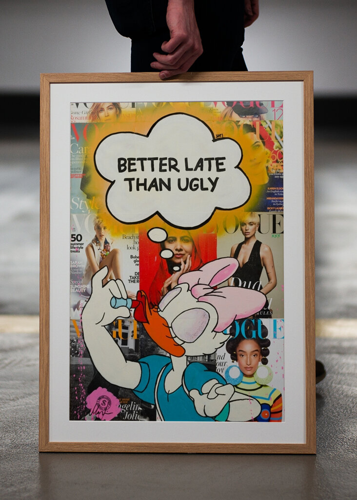 Better late than ugly Poster von Mikael Lindgren | Printler