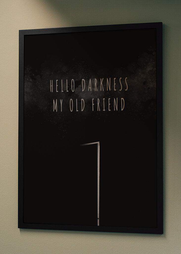 Hello Darkness my old Friend Poster von Bertil Leander Hansen | Printler