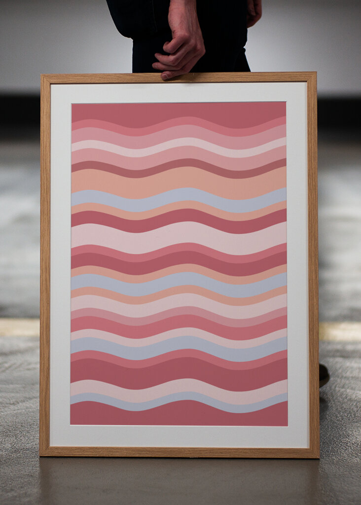 Parallel Lines Wavy Patterns posters & prints by Bainai - Printler