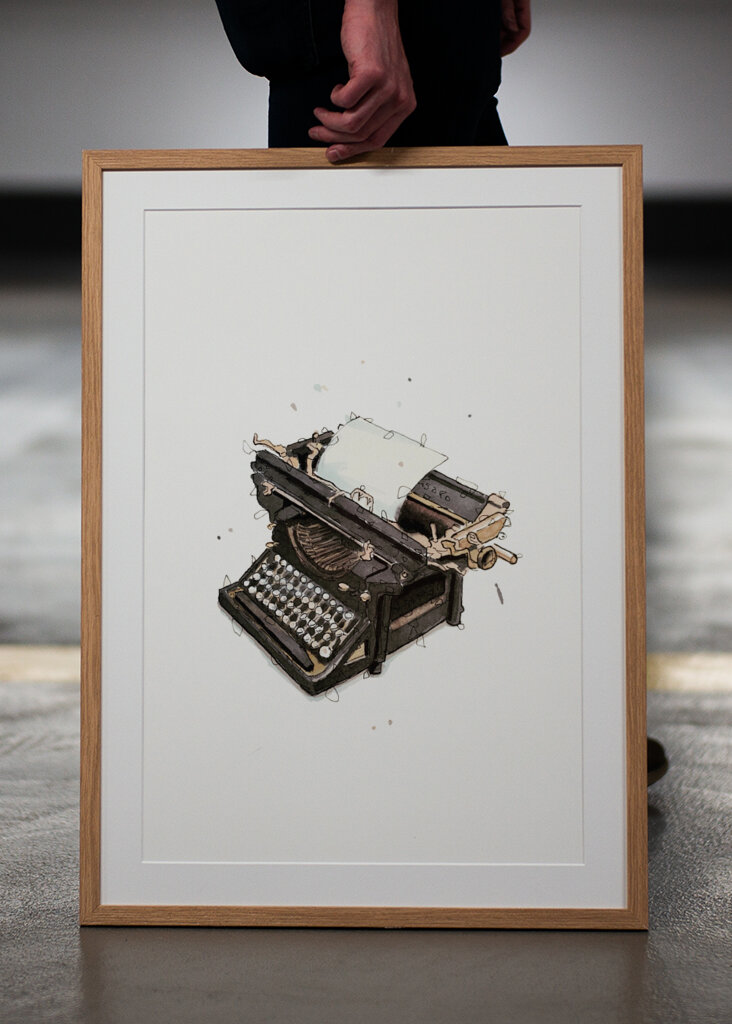 Vintage Typewriter posters & prints by Borgenhag Holmqvist - Printler