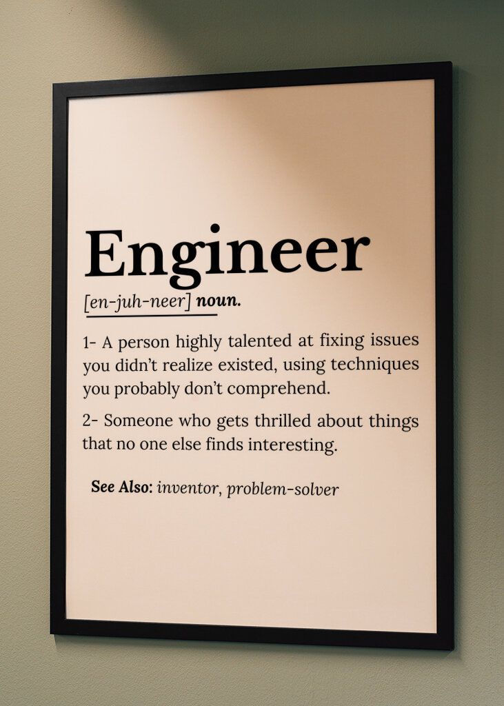 ENGINEER DEFINITION posters & prints by Achmed - Printler