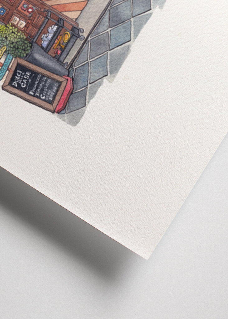 Roman shopfront with Wisteria posters & prints by Urban Anna - Printler