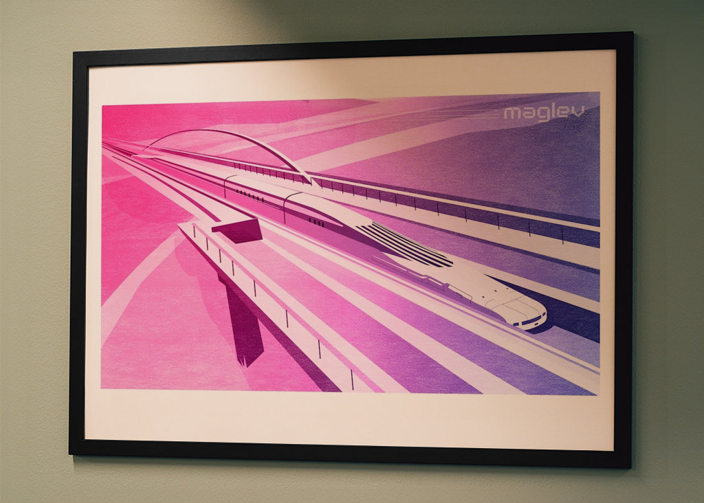 Maglev Train, Japan Poster von Thomas Kolb | Printler